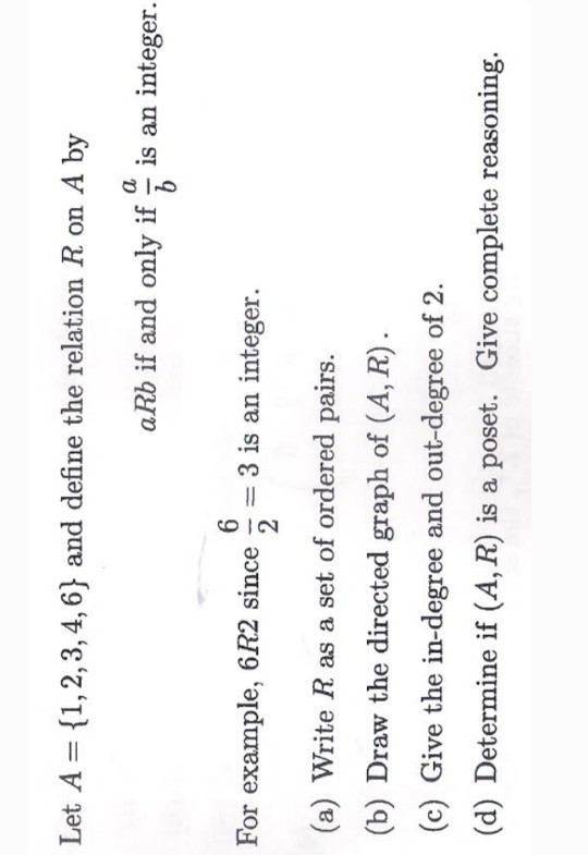 Solved Let A 1,2,3, 4,6} and define the relation R on A by | Chegg.com