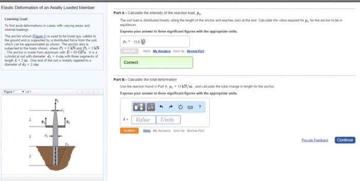 Solved To find axial deformation in cases with varying areas | Chegg.com