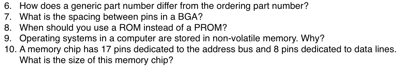 Solved How does a generic part number differ from the | Chegg.com