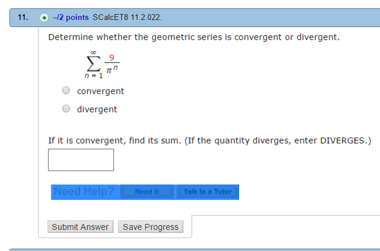 Solved Determine whether the geometric series is convergent | Chegg.com