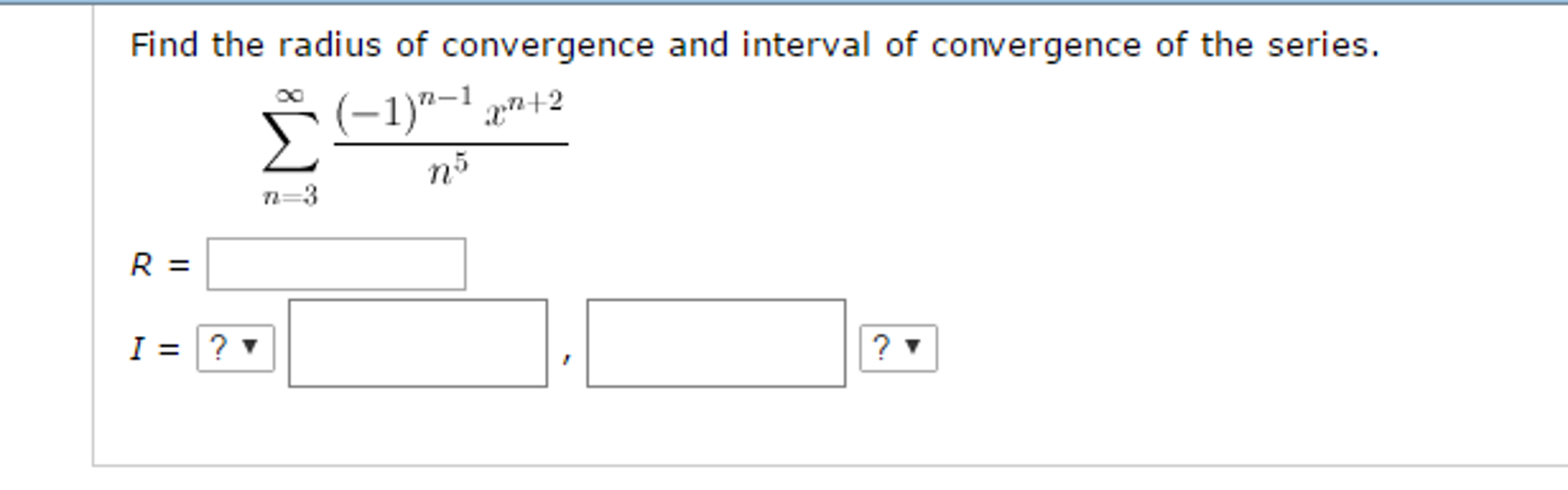 Solved Find the radius of convergence and interval of | Chegg.com