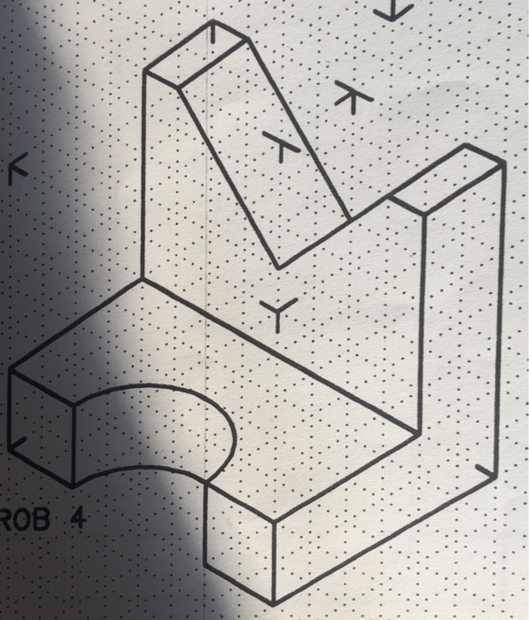Solved Sketch Front, Top and Side orthographic views. | Chegg.com