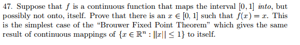 Solved Suppose that f is a continuous function that maps the | Chegg.com