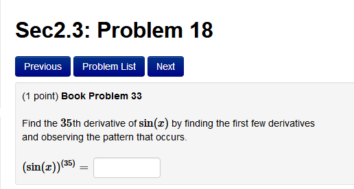 Solved Sec2.3: Problem 18 Previous Problem List Next (1 | Chegg.com