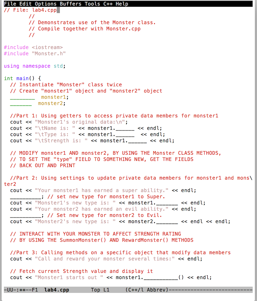 Solved Programming Assignment For this lab, we are going | Chegg.com
