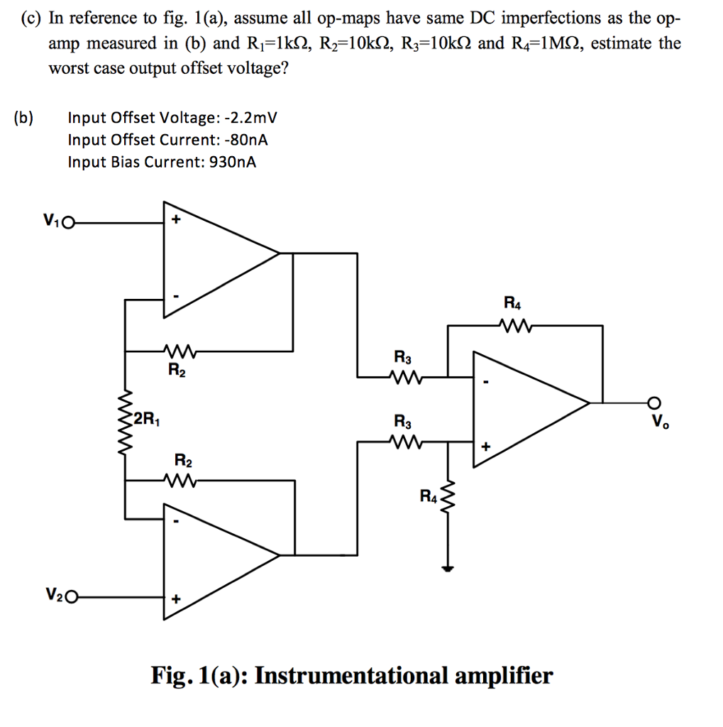 Solved (c) In reference to fig. 1(a), assume all op-maps | Chegg.com