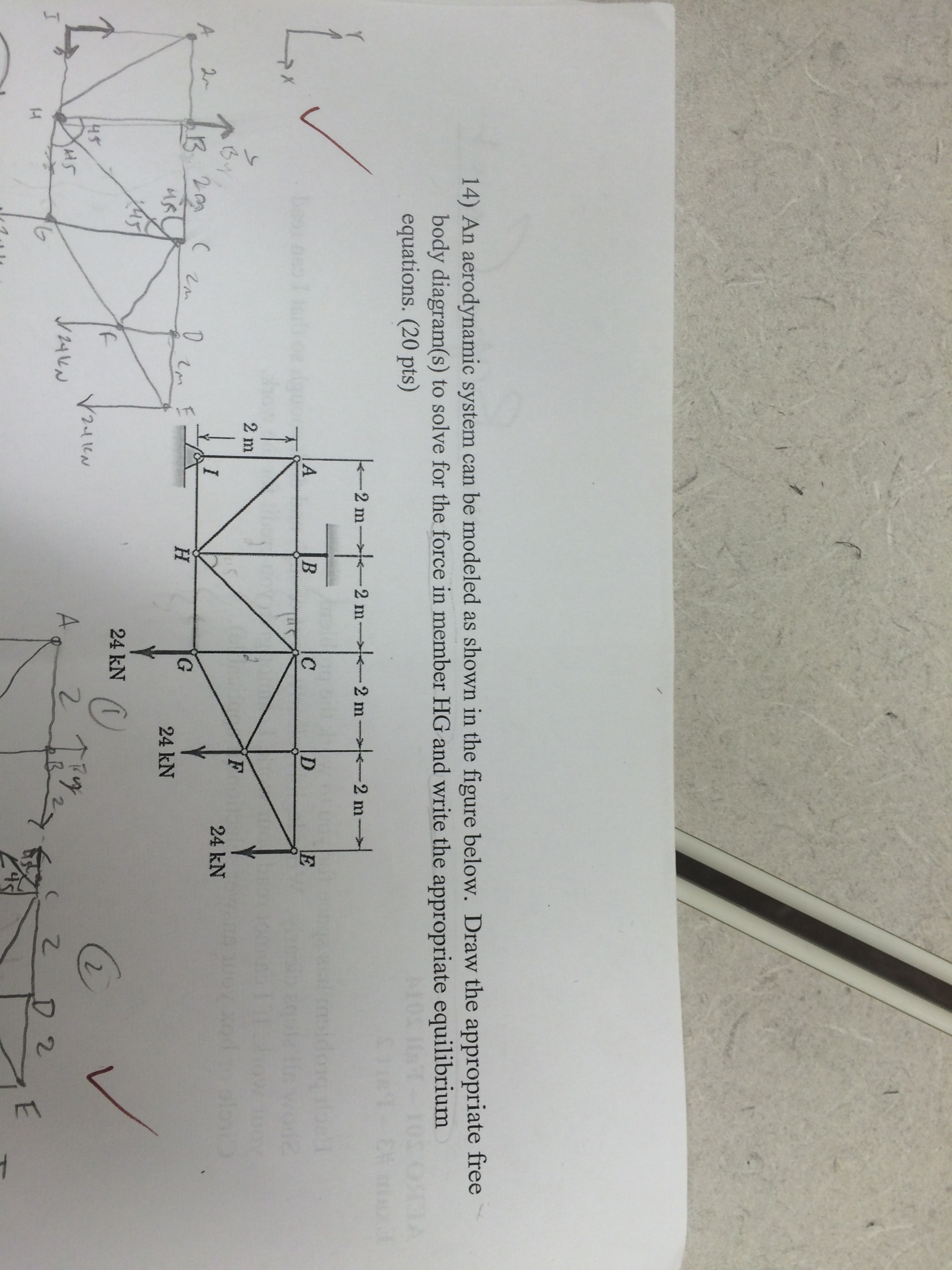 Solved Simple Trusses Problem, studying for my Final Exam | Chegg.com