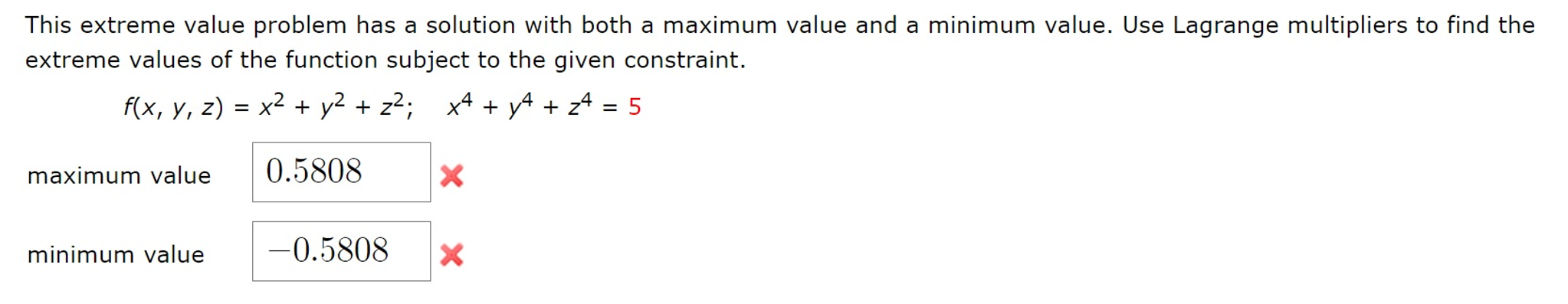 Solved Question Part Points Submissions Used This extreme | Chegg.com