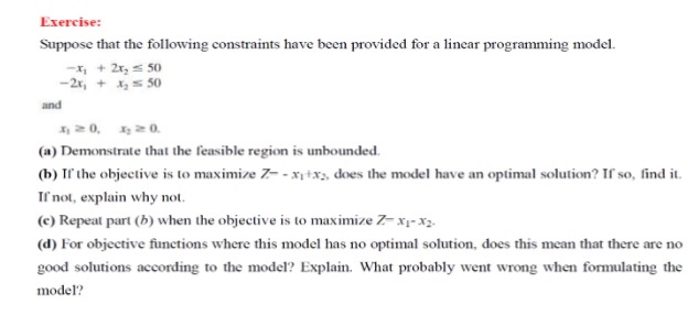 Solved Suppose tliat the following constraints have been | Chegg.com