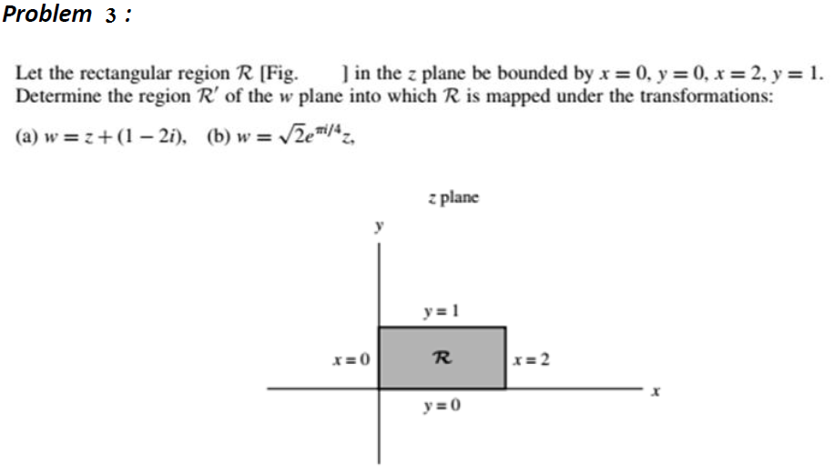 Solved Problem 3 Let the rectangular region R [Fig. ] in the | Chegg.com