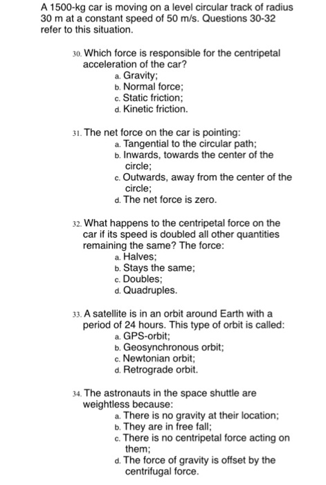 Solved A 1500-kg car is moving on a level circular track of | Chegg.com