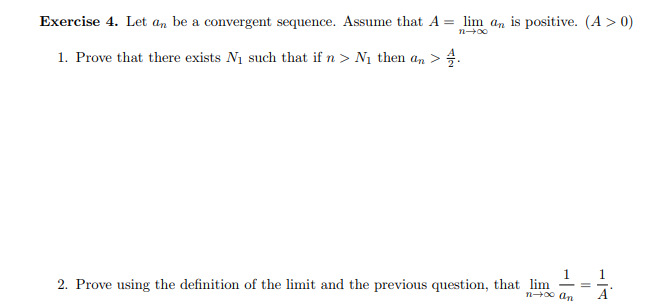 Solved For #1, use the theorem such that if limn?? sn = ? | Chegg.com