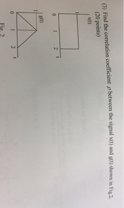 Solved Find the correlation coefficient rho between the | Chegg.com