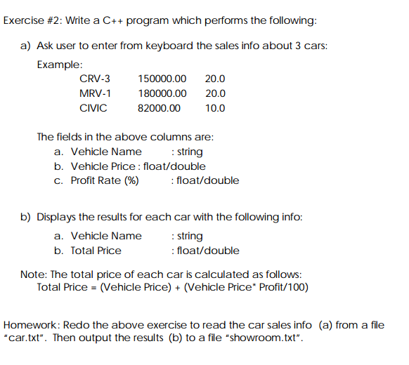 Solved Write A C Program Which Performs The Following 7308