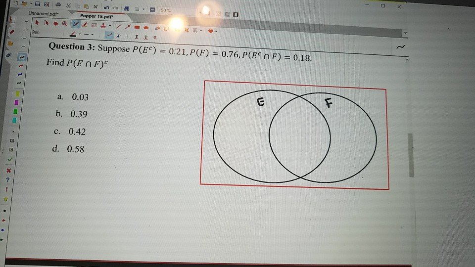 Solved Unnamed.pdf* Popper 15.pdf" Pen Question 3: Suppose | Chegg.com