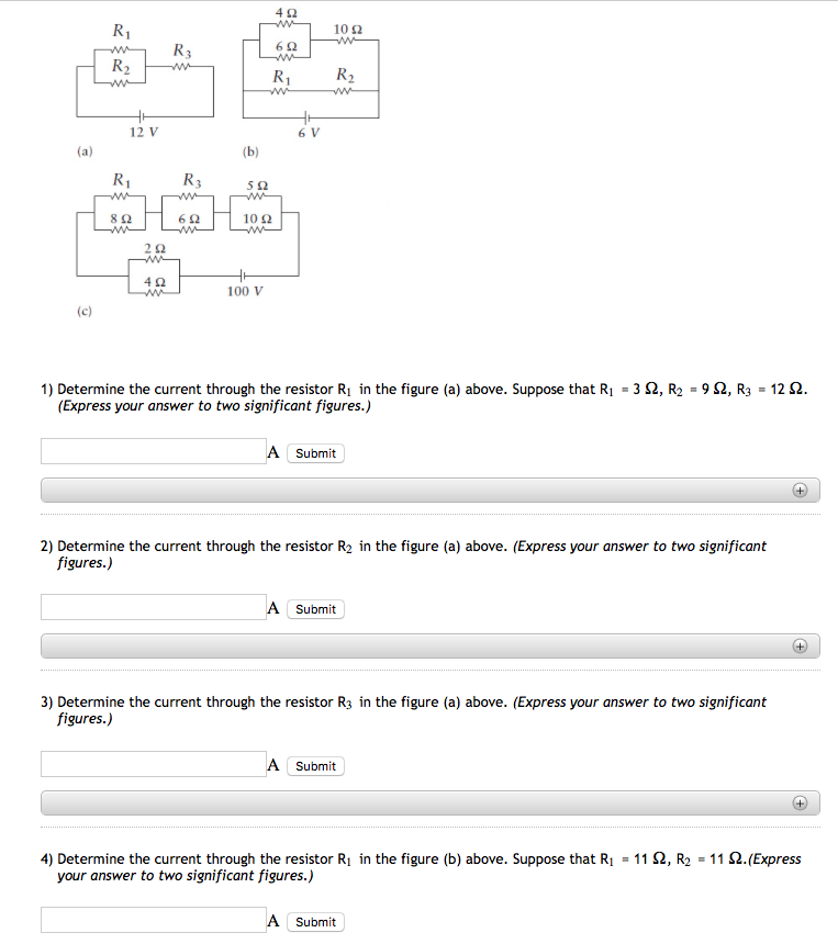 Solved Determine The Current Through The Resistor R 1 In The