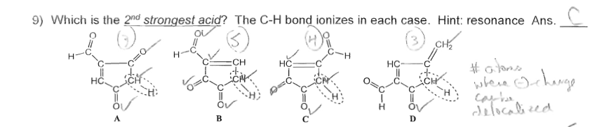 Solved I have no idea how to identify the 2nd strongest acid | Chegg.com