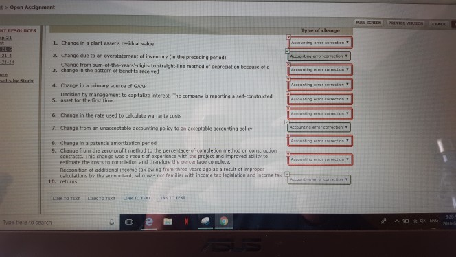 Solved ssignment SCREEN PRINTER VENSON BAC CES The following | Chegg.com