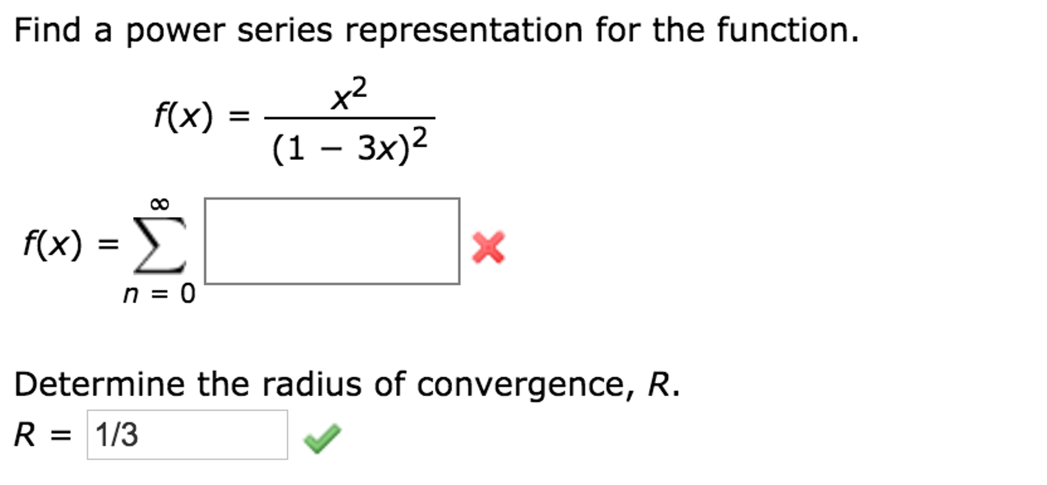 Solved Find A Power Series Representation For The Function