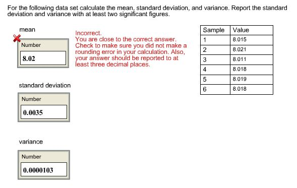 Solved For the following data set calculate the mean, | Chegg.com