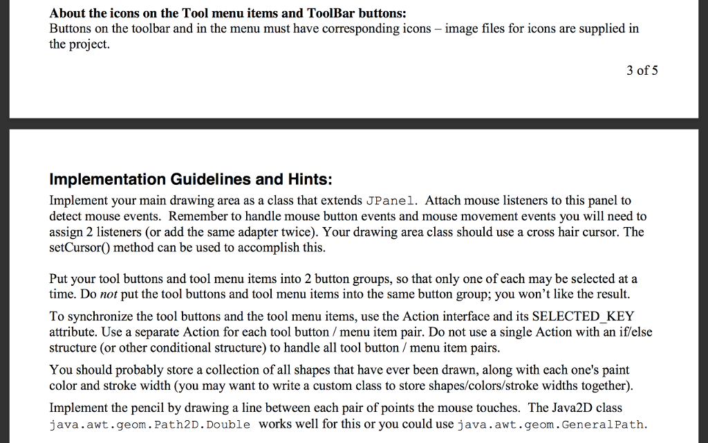 W Powerpaint Tcss 305 Programming Practicum Chegg
