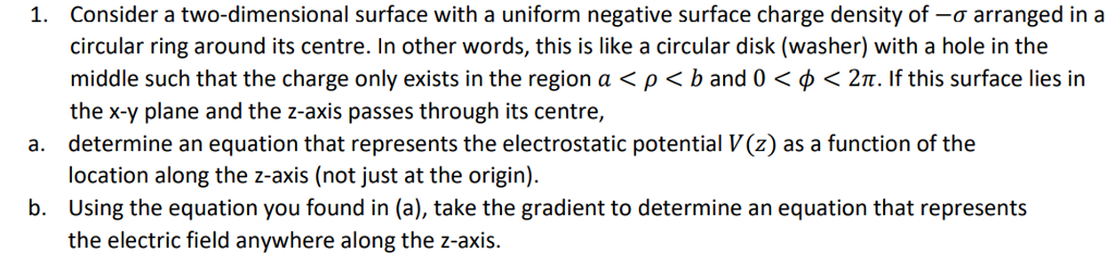 Solved Consider a two-dimensional surface with a uniform | Chegg.com