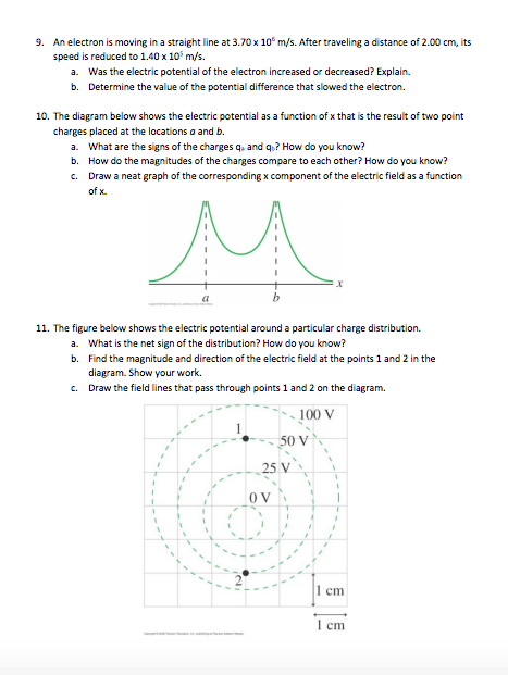 Solved An Electron Is Moving In A Straight Line At 3 70