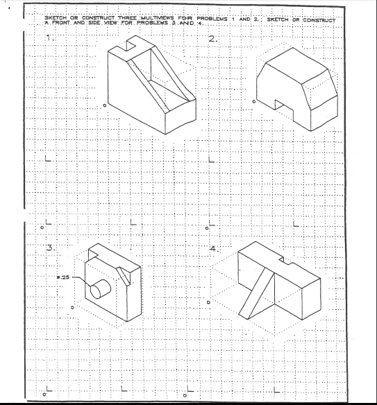 Solved Directions: One top view and several possible right | Chegg.com