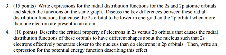 Solved Write expressions for the radial distribution | Chegg.com