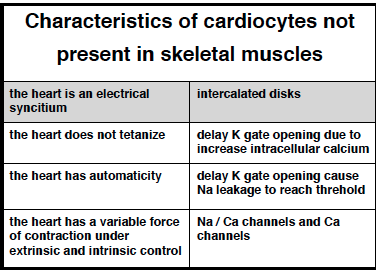 Select four characteristics of cardiocytes not | Chegg.com