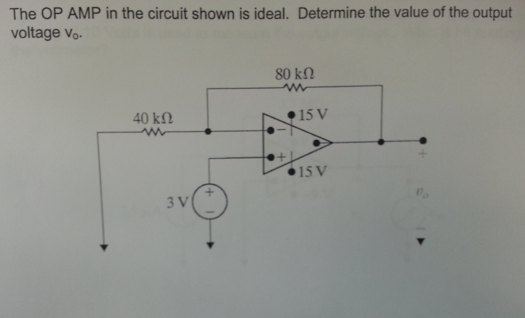 Solved The OP AMP in the circuit shown is ideal. Determine | Chegg.com