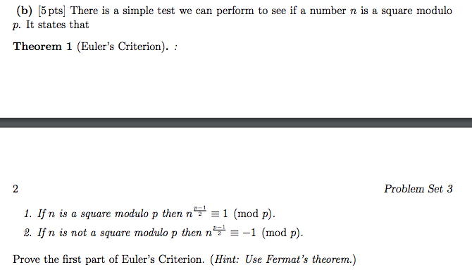 Solved There is a simple test we can perform to see if a | Chegg.com