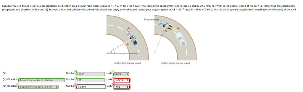Solved Suppose you are driving a car in a counterclockwise | Chegg.com