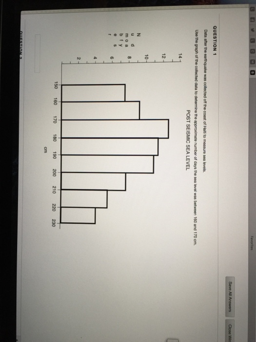 Solved QUESTION 1 Data after the earthquake was collected | Chegg.com