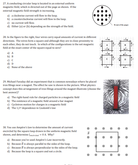 Solved 27.A conducting circular loop is located in an | Chegg.com