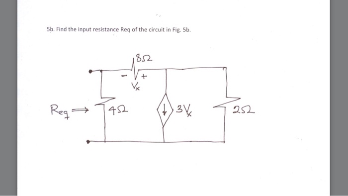 Solved Find the input resistance Req of the circuit in Fig. | Chegg.com