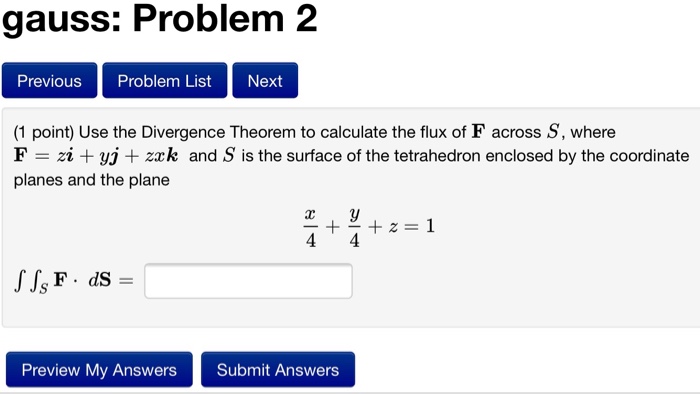 Solved Use The Divergence Theorem To Calculate The Flux Of F