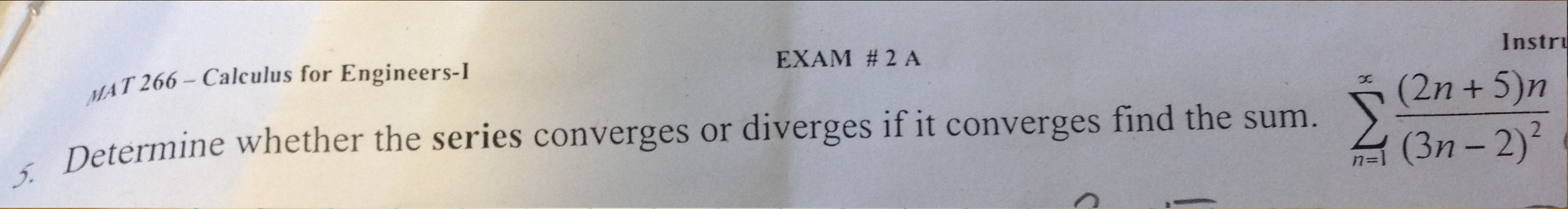 Solved Determine whether the series converges or diverges if | Chegg.com