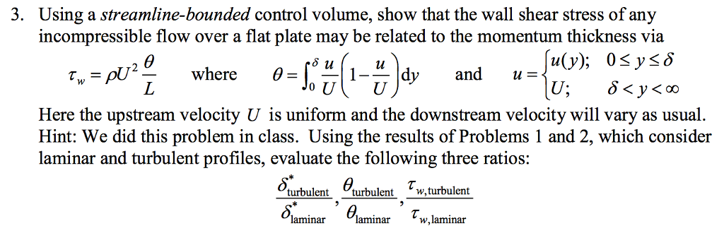 3. Using a streamline-bounded control volume, show | Chegg.com