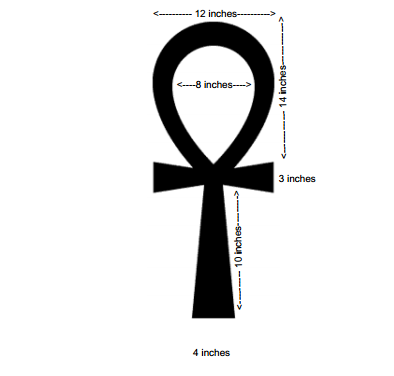 An ankh is submerged in water 15 inches. The | Chegg.com