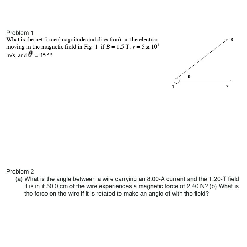 Solved Problem 1 What is the net force (magnitude and | Chegg.com