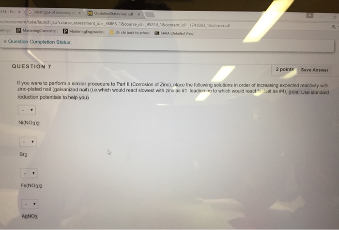 Solved If you were to perform a similar procedure to Part II | Chegg.com