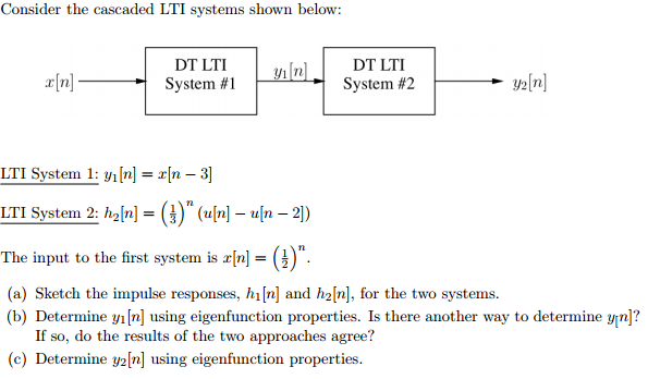Solved Impulse Response and determine using eigenfunction | Chegg.com