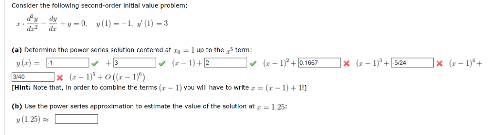Solved Consider the following second-order initial value | Chegg.com