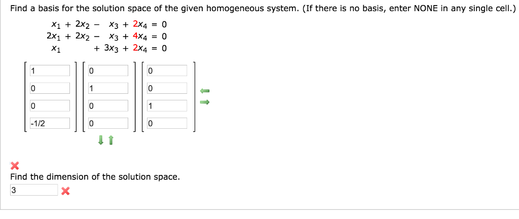 Solved Find a basis for the solution space of the given | Chegg.com