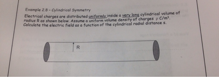 Solved Electrical charges are distributed uniformly inside a | Chegg.com