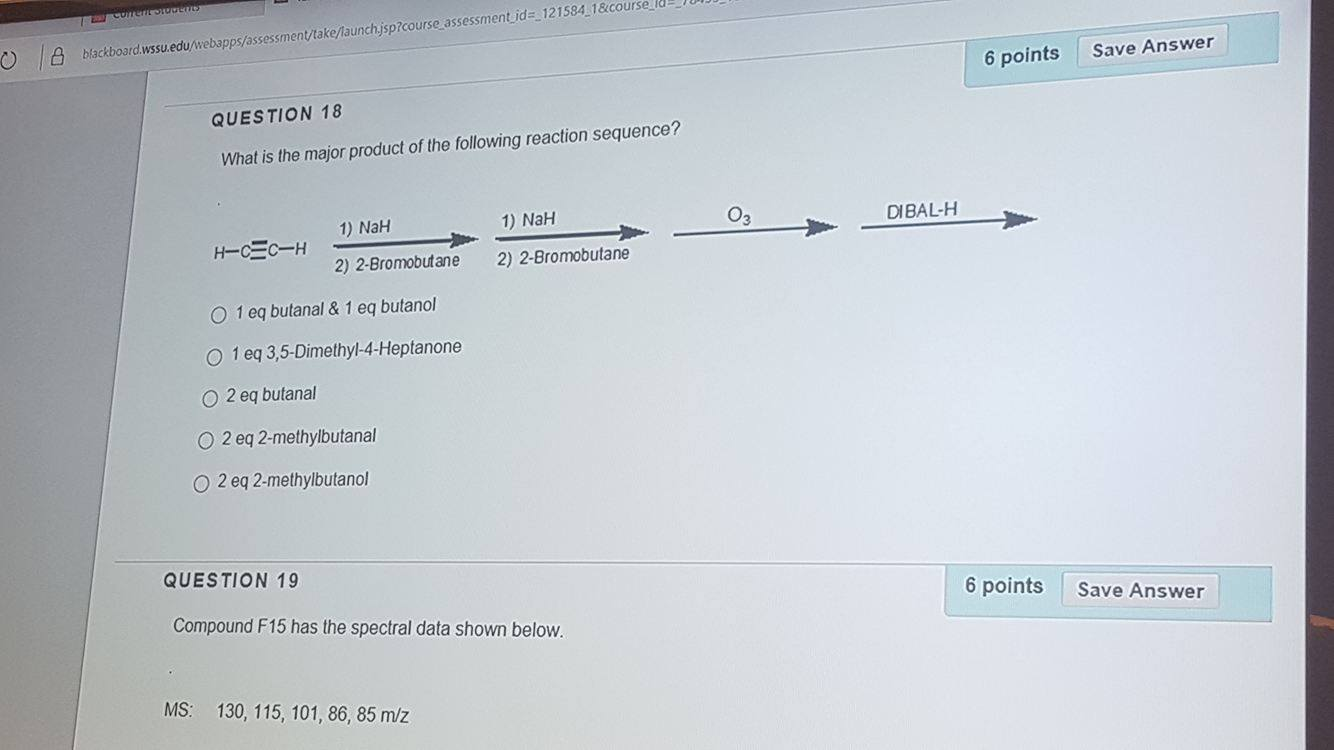 Solved What is the major product of the following reaction | Chegg.com