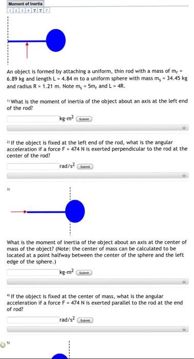 Solved Moment of inertia | Chegg.com