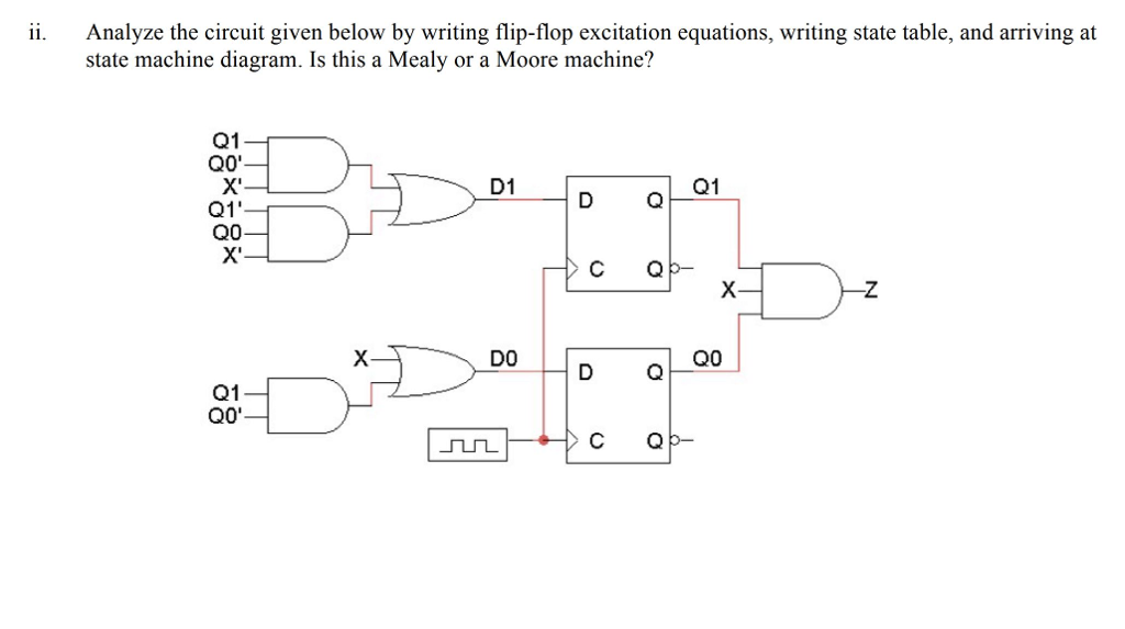 Solved i. Analyze the circuit given below by writing | Chegg.com