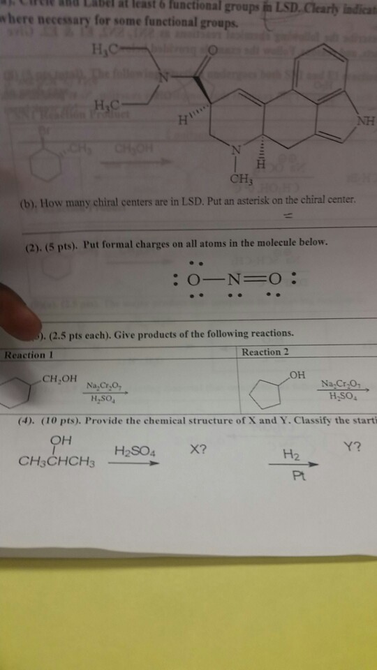 Solved Label at least 6 functional groups in LSD, Clearly | Chegg.com